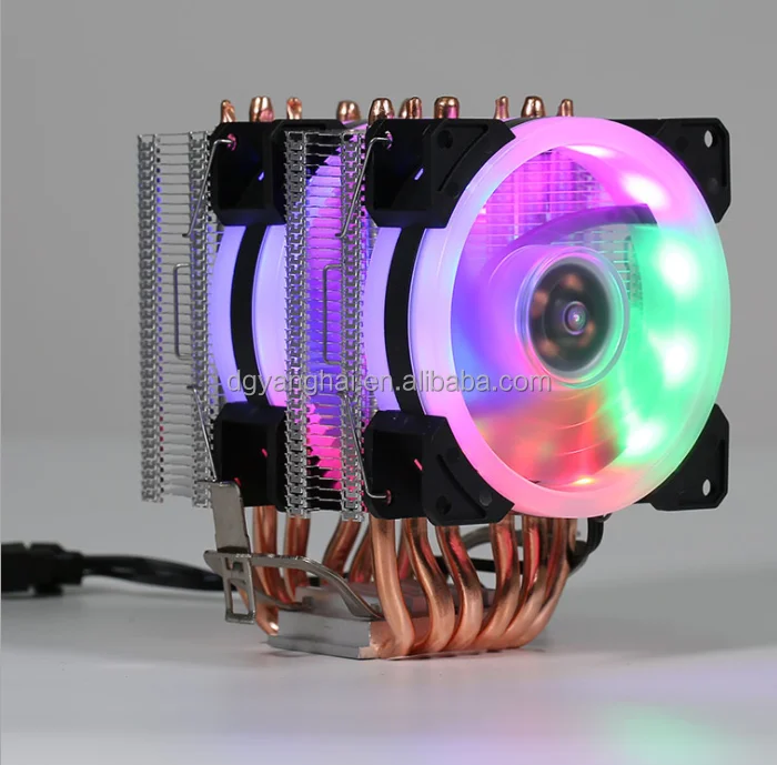 Universal Pc Radiator Tdp 135 Watts 4 6 Copper Pipe Pwm 4p Dual Rgb ...