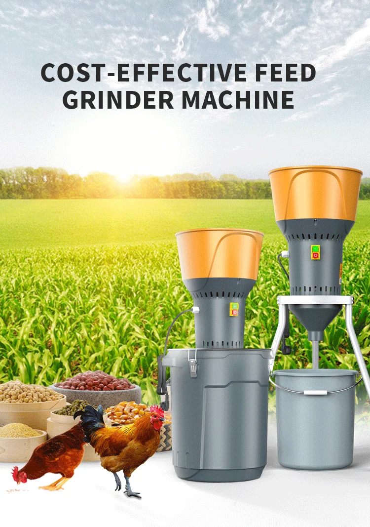 400kg/h Chicken Feed Mixer And Feed Crusher Machine With Ce Certificate ...