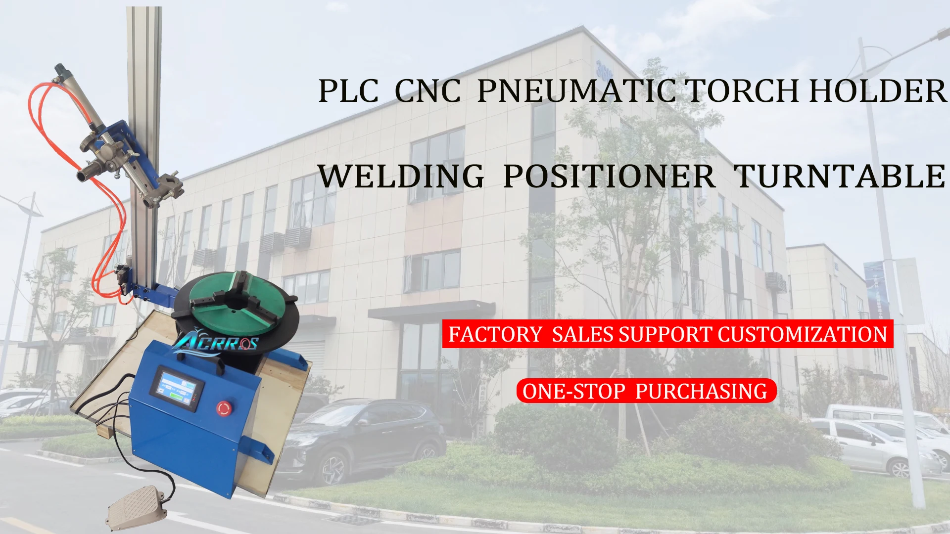 HMI Operation CNC-50 50KG Welding Rotary Table Positioner