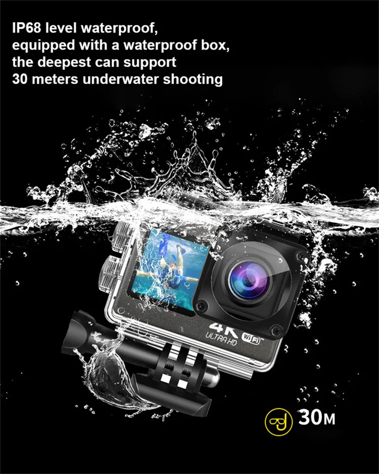 G Pro Type 4K 3840*2160 60FPS Touch Screen Sports Action Camera with ...