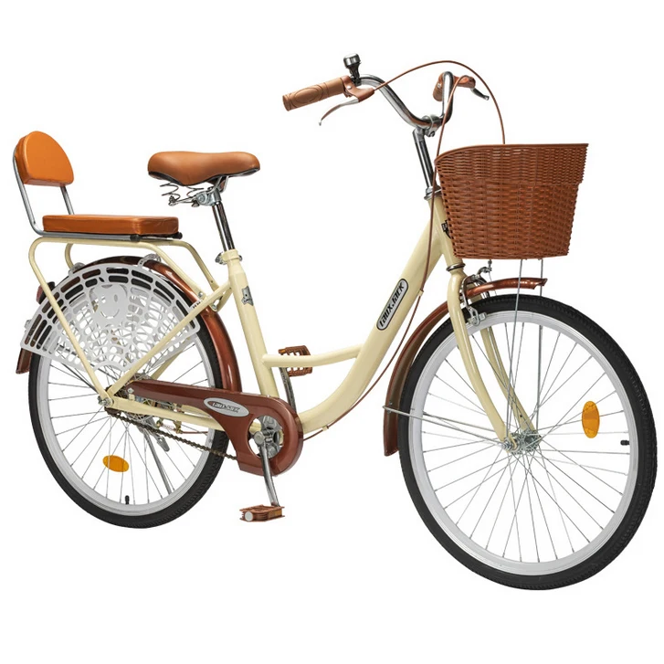 26 Inch Bicycle City Bike Men Classic Fashion High Carbon Steel Retro ...