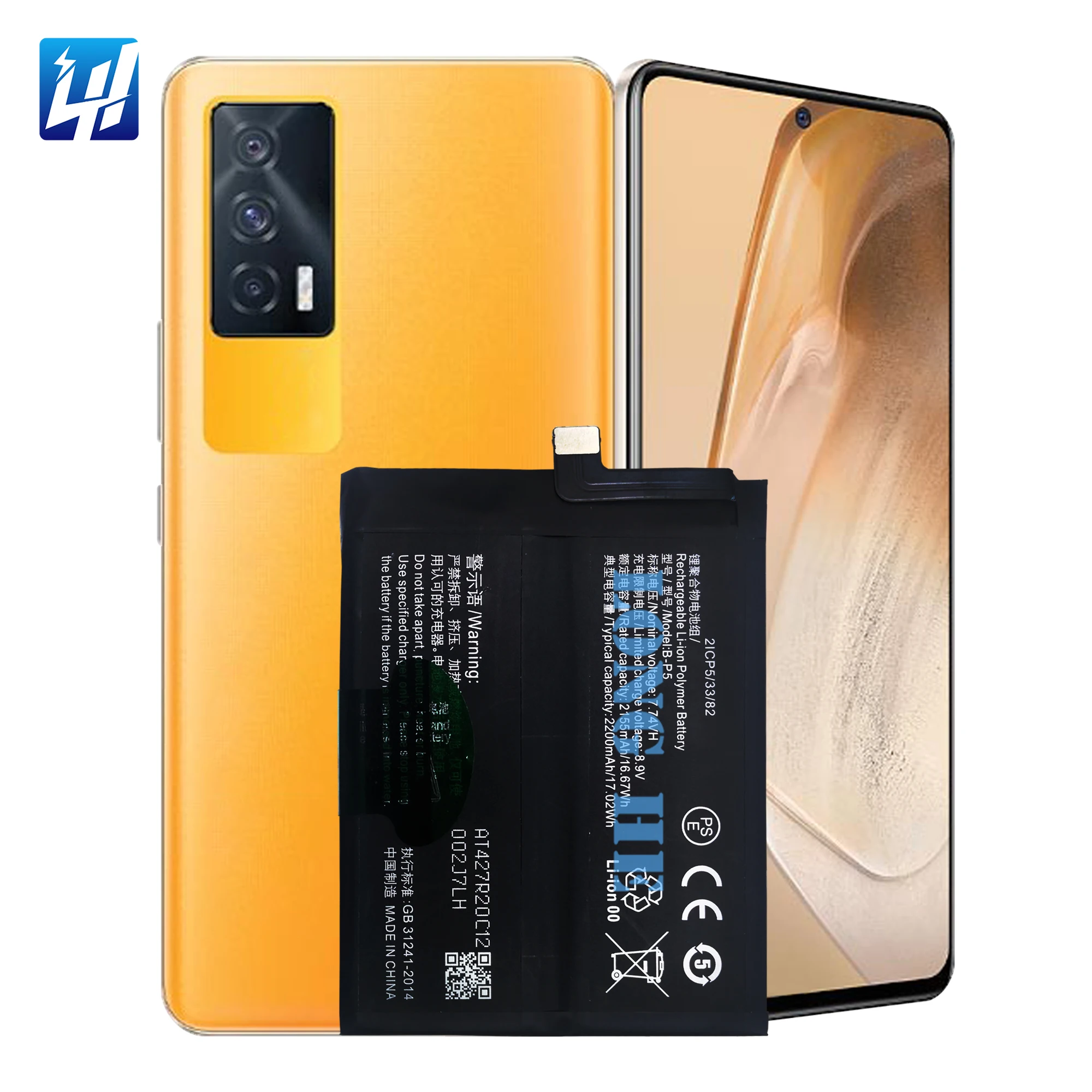 New 4400mah Replacement Battery For Vivo Iq00 Neo5/v2055a Battery B-p5 ...