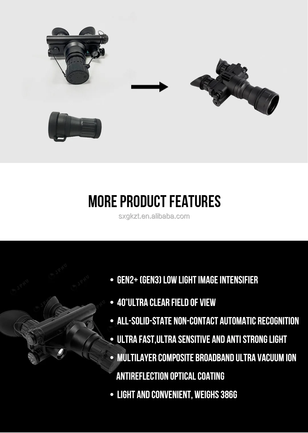 Custom Night Vision Bi-ocular Housing Pvs7 Mount Kit Parts Night Vision ...