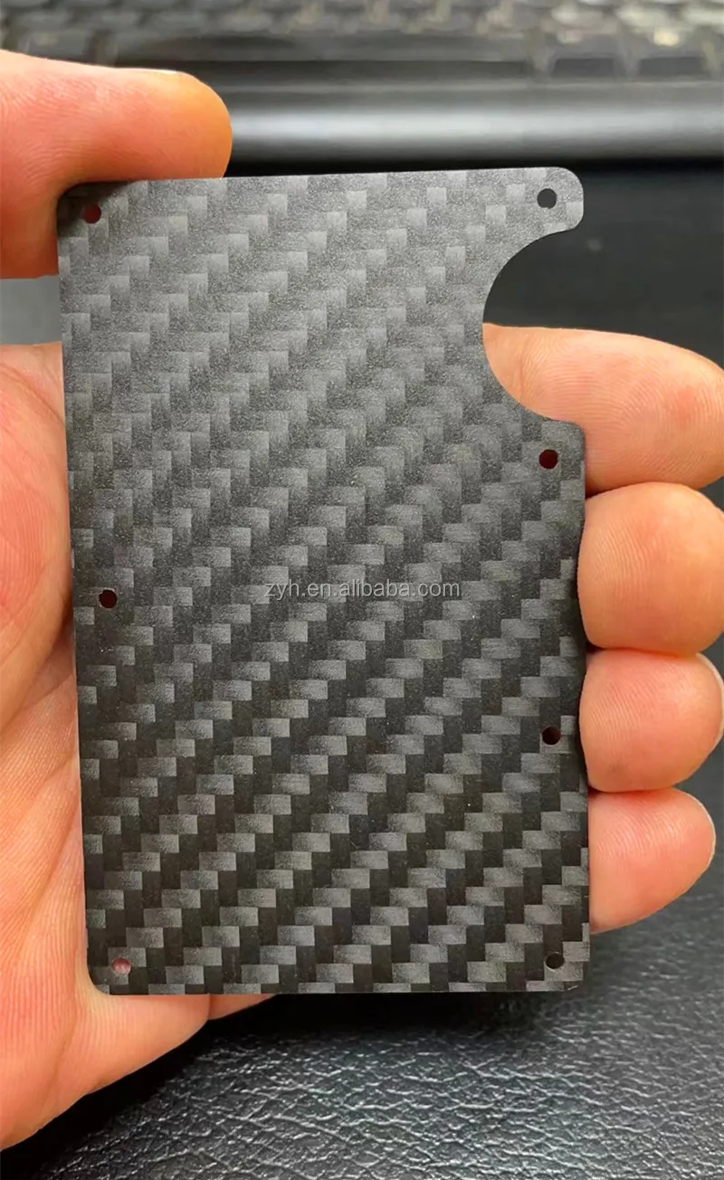 Factory Custom Rfid Carbon Fiber Wallet Slim Money Clip & Wallet Carbon ...