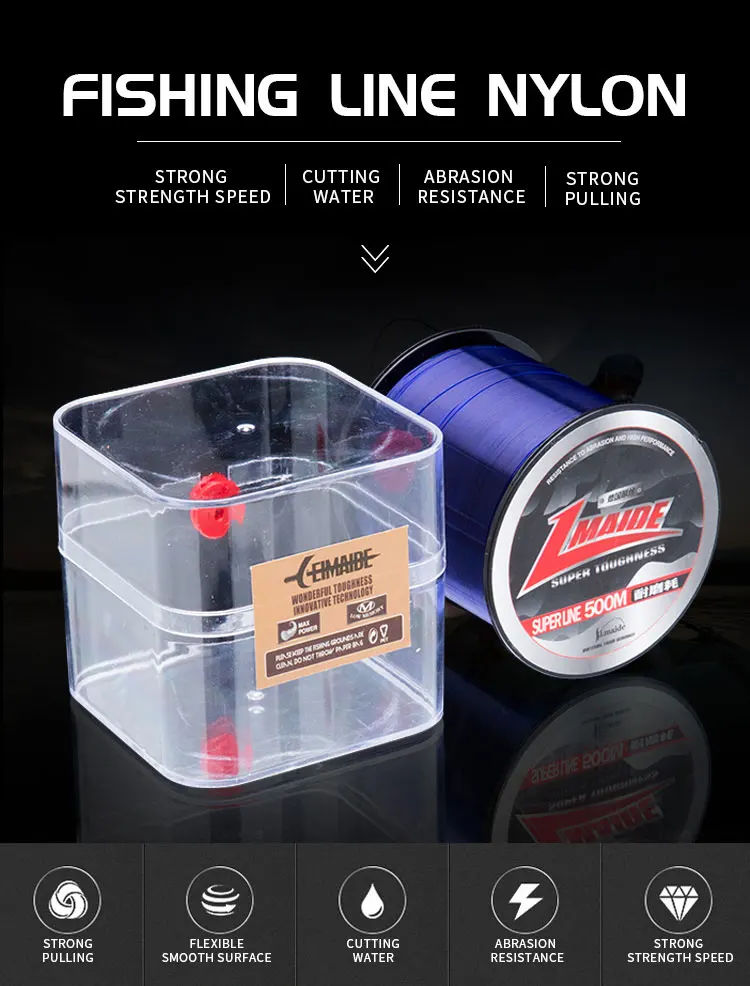 Nylon Monofilament Climax Fishing Line - Buy 2-30ib Fishing Line 500m ...