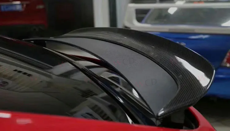 RZ Style Carbon Fiber Rear Spoiler Body Kit for Tesla Model X Rear Tail ...