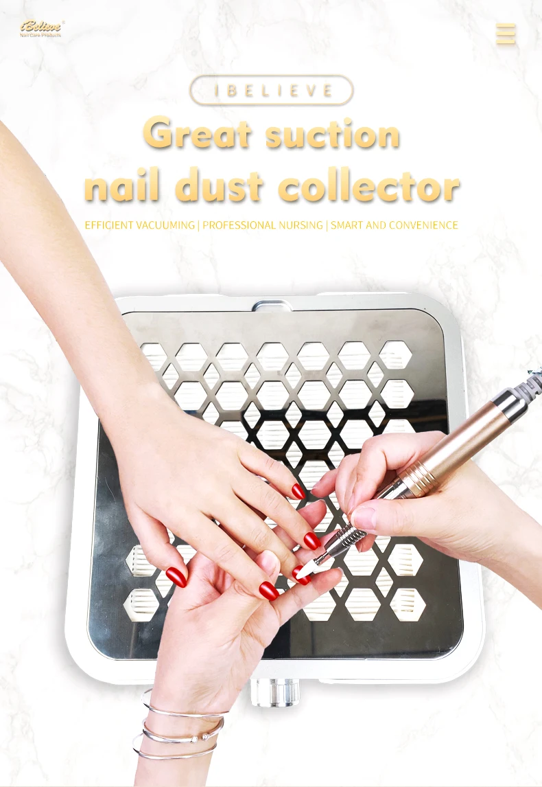 Manicure Nail Fan Dust Collector - Efficient & Professional