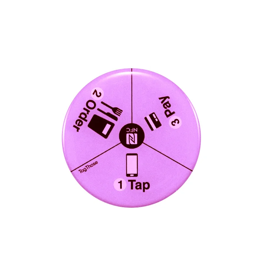 Waterproof Epoxy Sticker QR Code Ordering Online NFC Tag