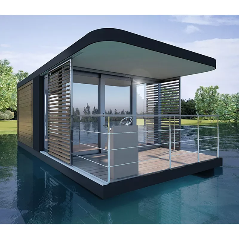 Luxury Houseboat Modular Floating Home Prefab Container Hotel Floating ... Luxury Houseboat Modular Floating Home Prefab Container Hotel Floating ...