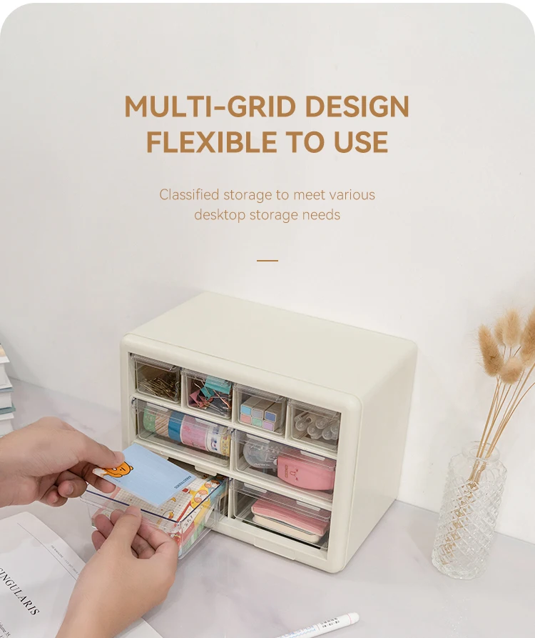 Factory Customized Desktop Cosmetics Skin Care Clear Plastic Box Drawer ...