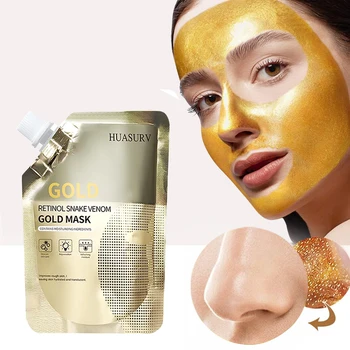 Hydrating Face Tear Peel Mask Retinol Snake Venom Gold Face Tear Mask ...