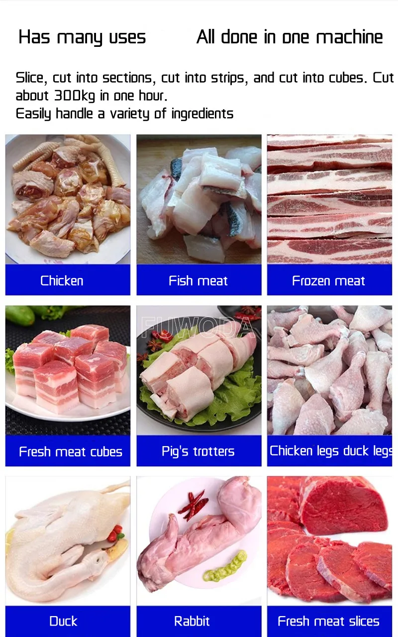 Stainless Steel Frozen Chicken Meat Cutter/frozen Chicken/duck Block ...