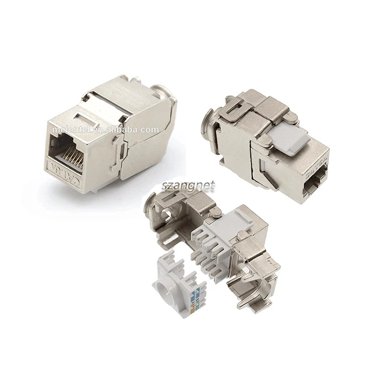 FTP Keystone Jack CAT6 CAT6A RJ45 8P8C Socket Keystone RJ45 Toolless ...