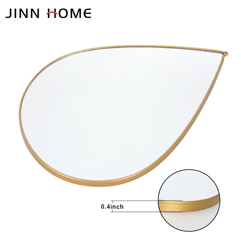 Jinn Home Six-piece Mirror Suit Teardrop Waterdrop Wall Gold Mirror ...