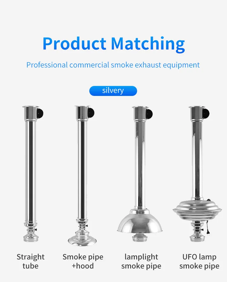 Stretched Straight Duct for BBQ Grill Pipe - GOURMET