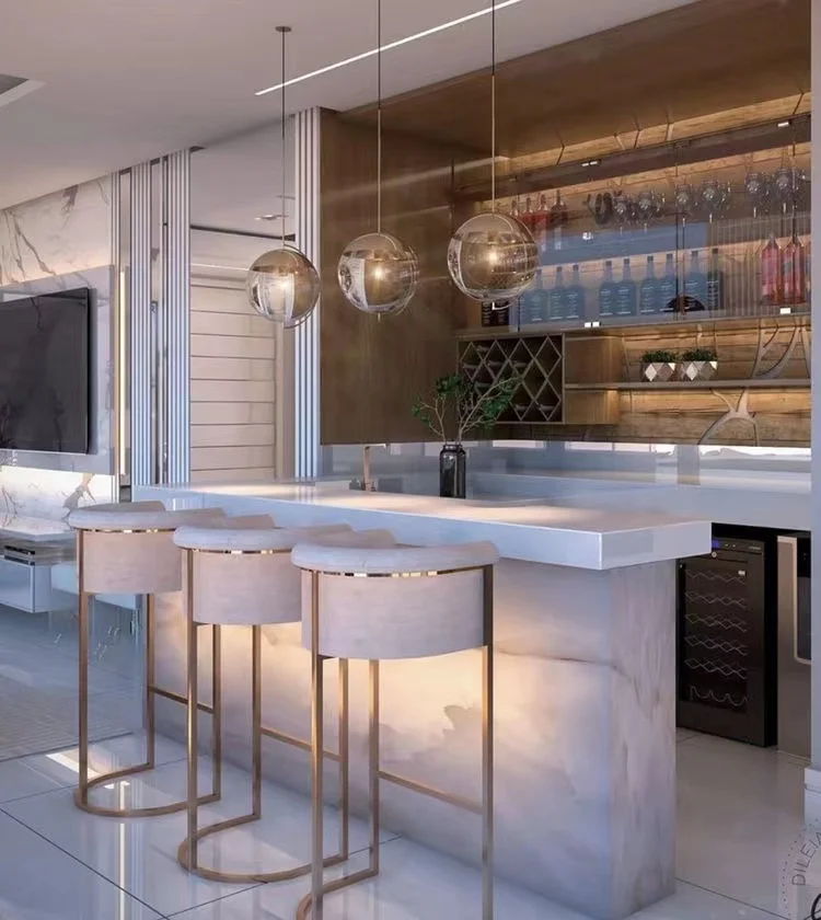 Custom Modern Luxury Bar Stools for Home & Commercial