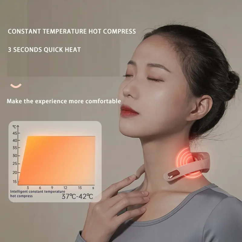 2024 Mini Cervical Spine Smart Hot Pressing Vibration Ems Electric Back ...