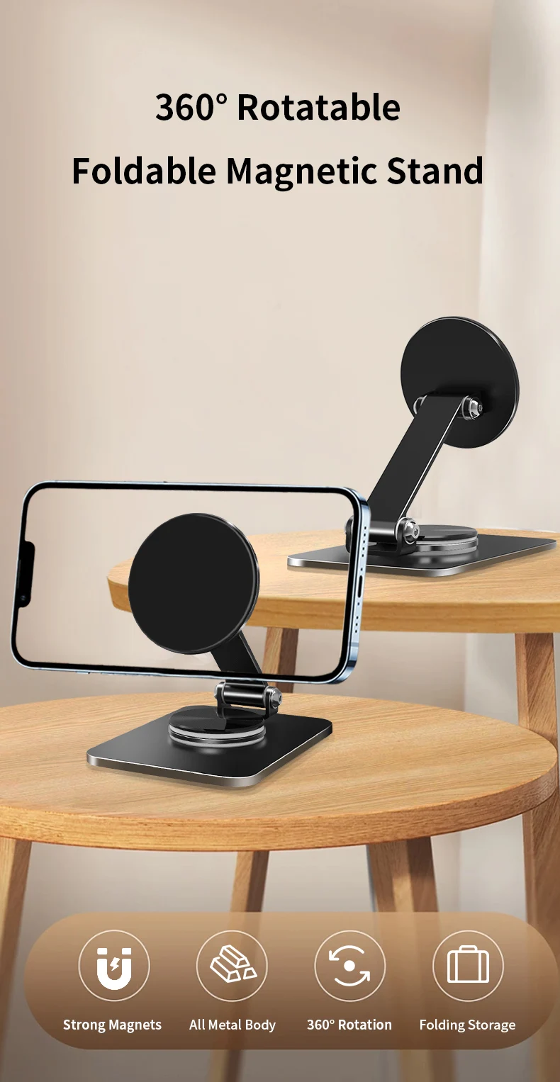 Desk Adjustable Strong Magnetic Portable Phone Stand Holder Compatible ...