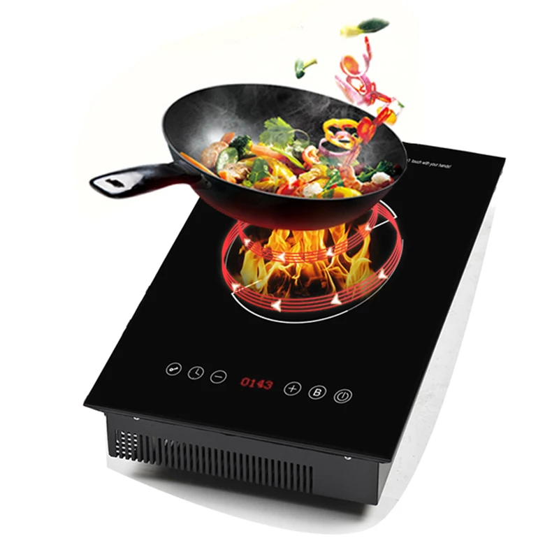 Home Appliance 2500w Black Glass Induction Cooker Single Burner ...