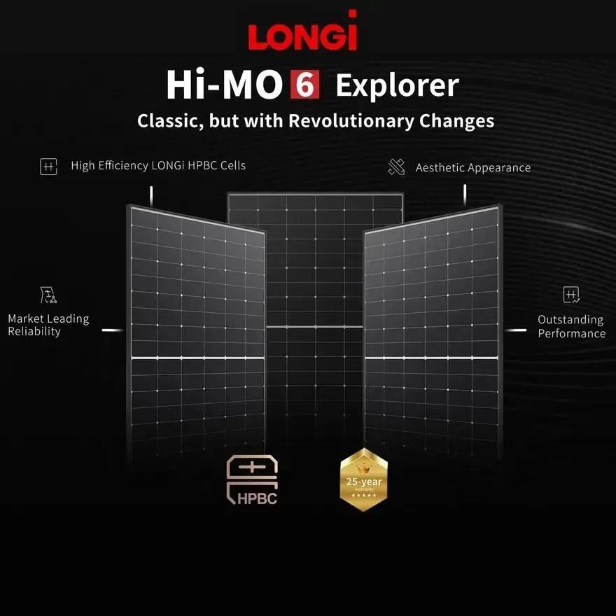 Longi Hi-mo 6 Scientist Lr5-54hth 415w 420w 430w 435w 440w Black Frame ...