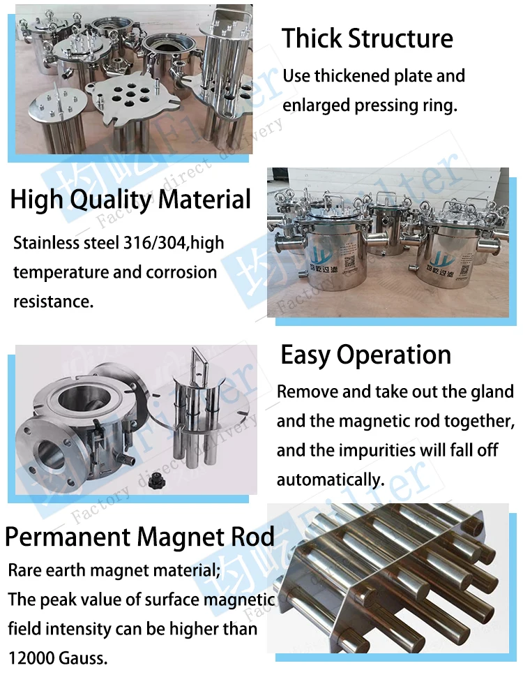 Ss Strong Magnetic Filter For Sodium Carbonate Na2co3 - Buy Magnetic ...