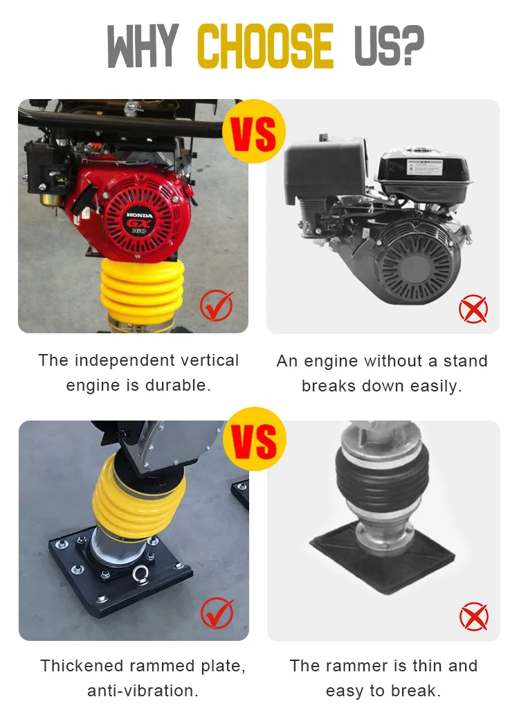 SONGMAO Factory Tamping Compaction Rammer Shoe Vibratory for Sale ...