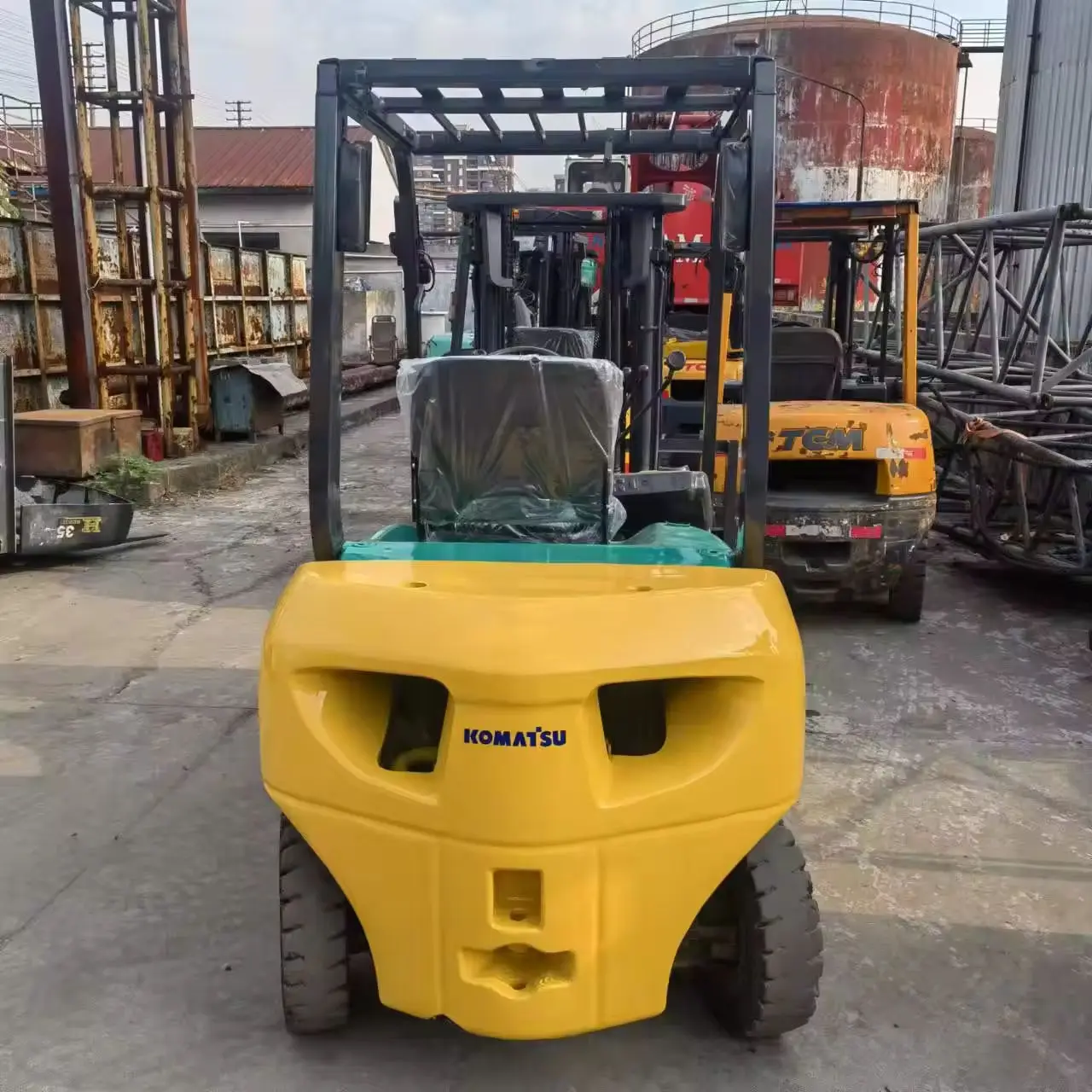 Used HELI forklift 3ton, Komatsu diesel forklift Japan FD30-17 lift truck, TCM/Mitsubishi 5ton ...