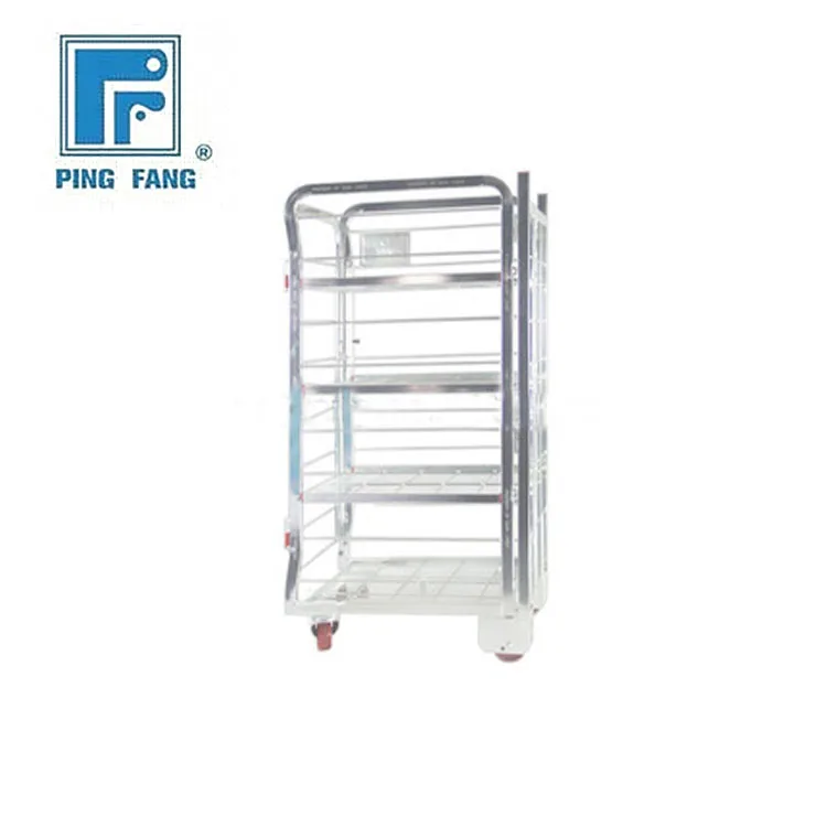 Folding Hand Trolley Milk Roll Cage - Dairies Specialized
