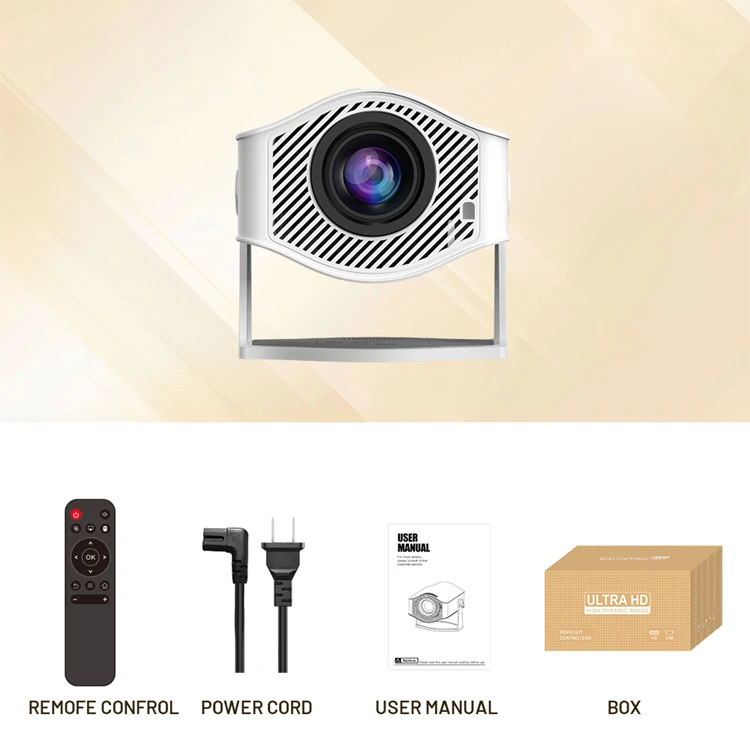 2025 HM400 PRO Android 11 Portable Projector - 180 ANSI Lumens