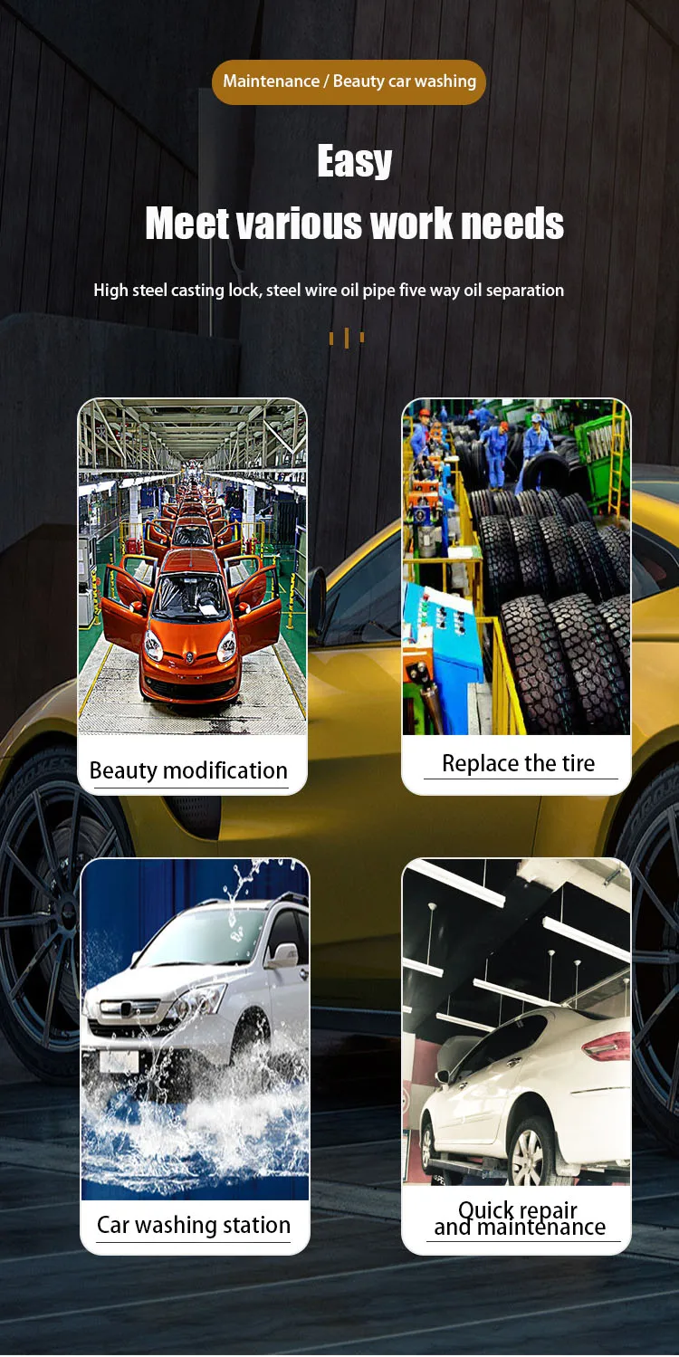 Scissor Type Four-cylinder Push On The Side Car Lifter With 1.3m ...