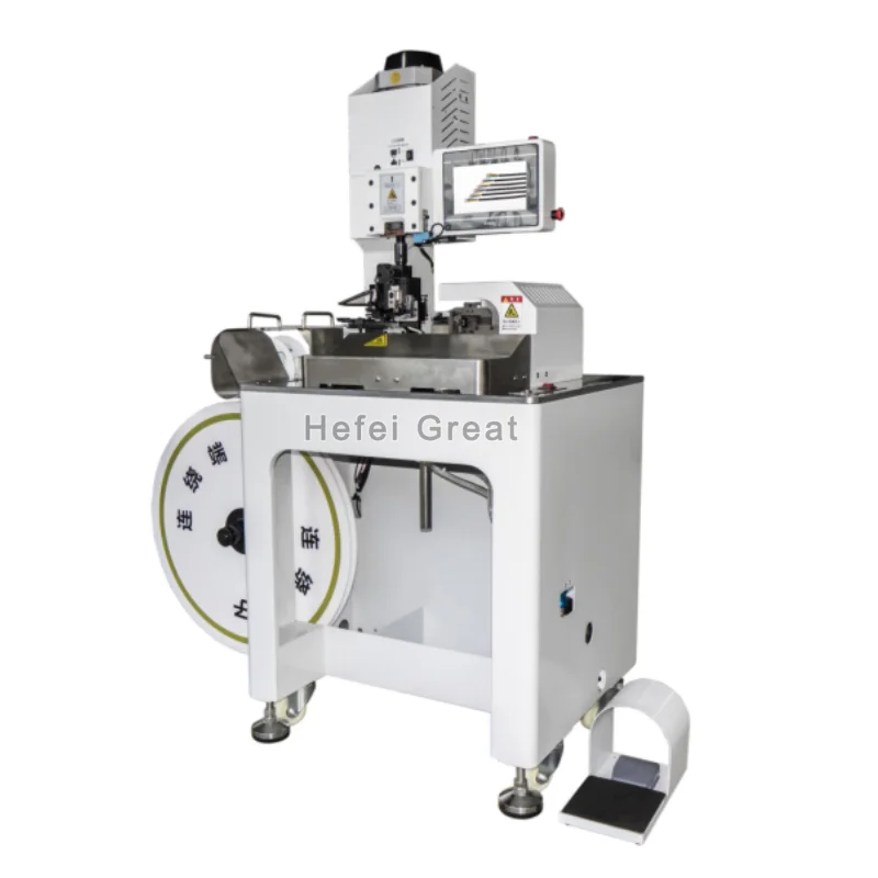 Multi-core Semi-automatic Cable Stripping And Crimping Machine Terminal ...