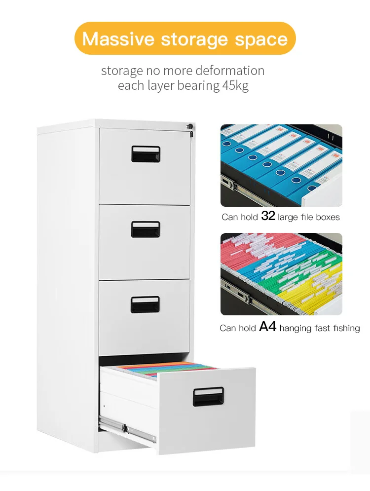 4 Drawer Cabinet White 4 Drawers Vertical File Cabinet Manufacturer 4 ...