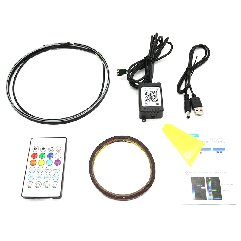 Car Interior Rgb Led Acrylic Strip Lights Kit Decoration Neon ...