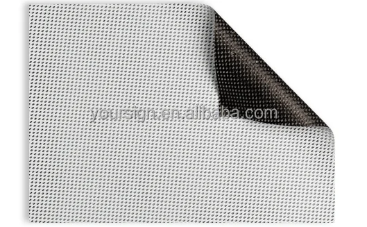 PVC Coated Mesh Scrim Vinyl Banner Material - Durable & Printable