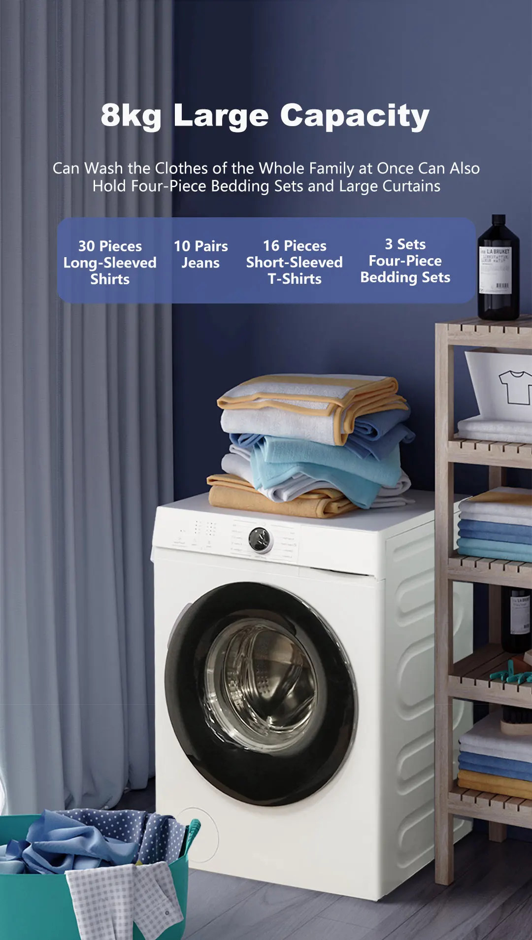 Smart 2 in One Combo Front-Load Washing Machines and Drying Machines ...
