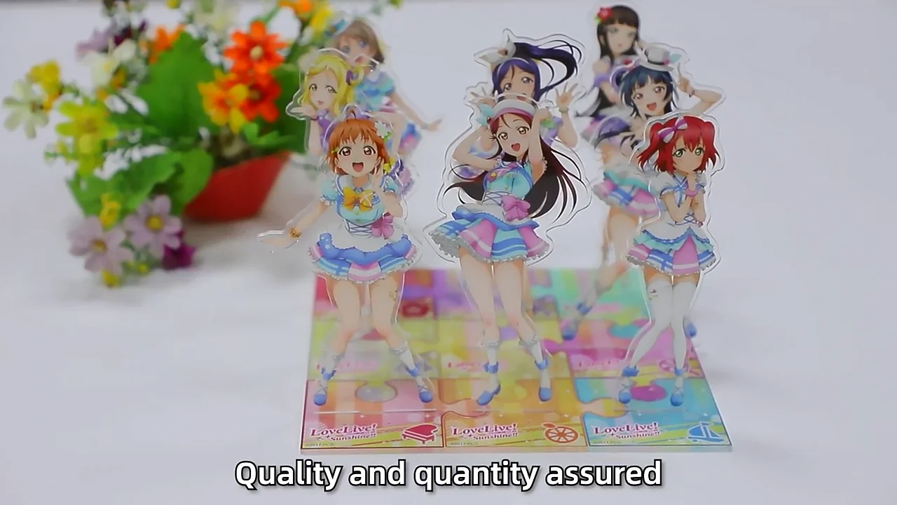 Custom Printed Clear Acrylic Stand Anime Cartoon Acrylic Standee Double ...