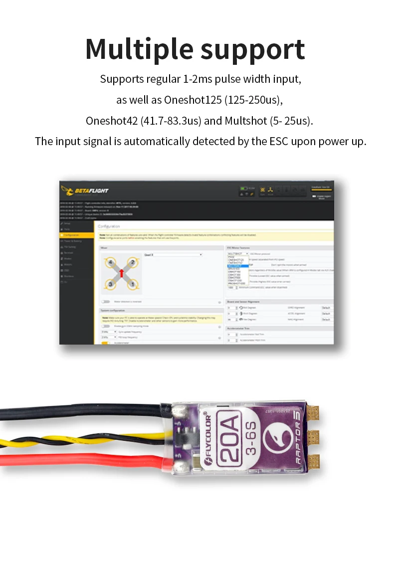 High Quality Brushless Speed Controller Dshot Proshot 3-6s 20a/35a/45a ...