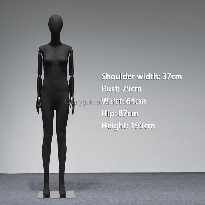 Wholesale Store Clothes Mannequin Women Flexible Arms Linen Full Body ...