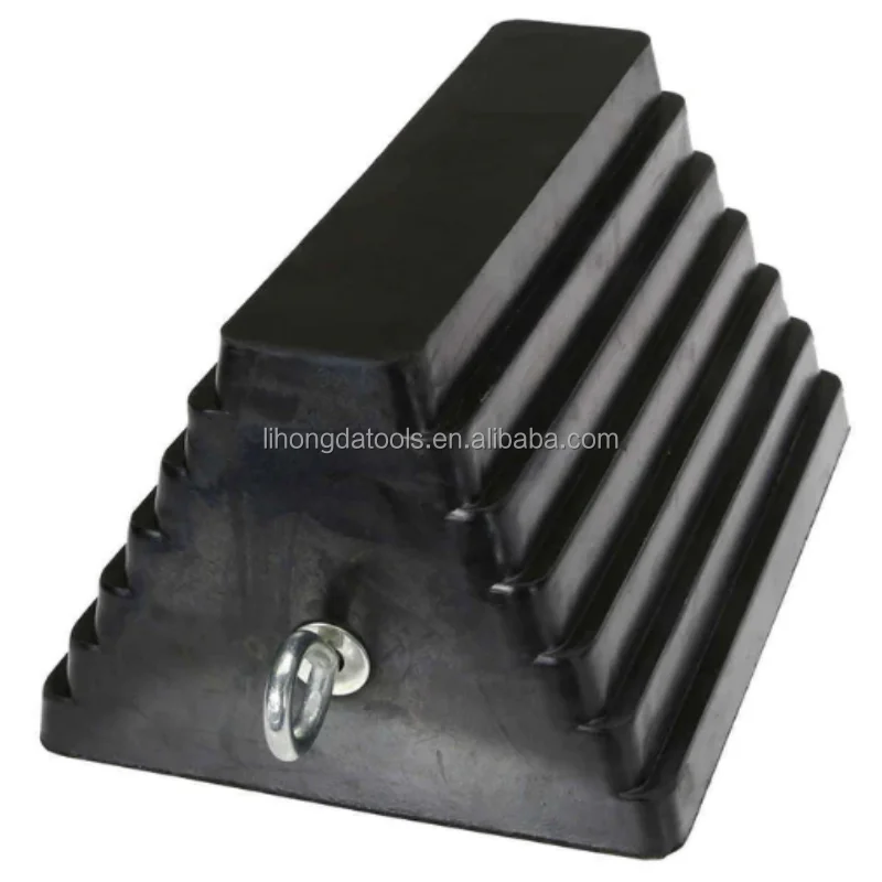 12LBs Carport Trailer Stopper Wheel Stopper Rubber Wheel Chock with ...