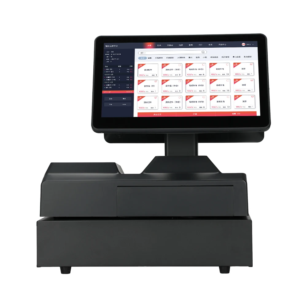 Alibaba.com: 58mm printer, double screen POS machine, 3-gear smart cash ...