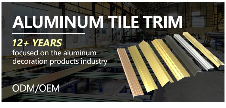 Custom Aluminum Tile Edging Trim Aluminum Transition Strips Tile Trim ...