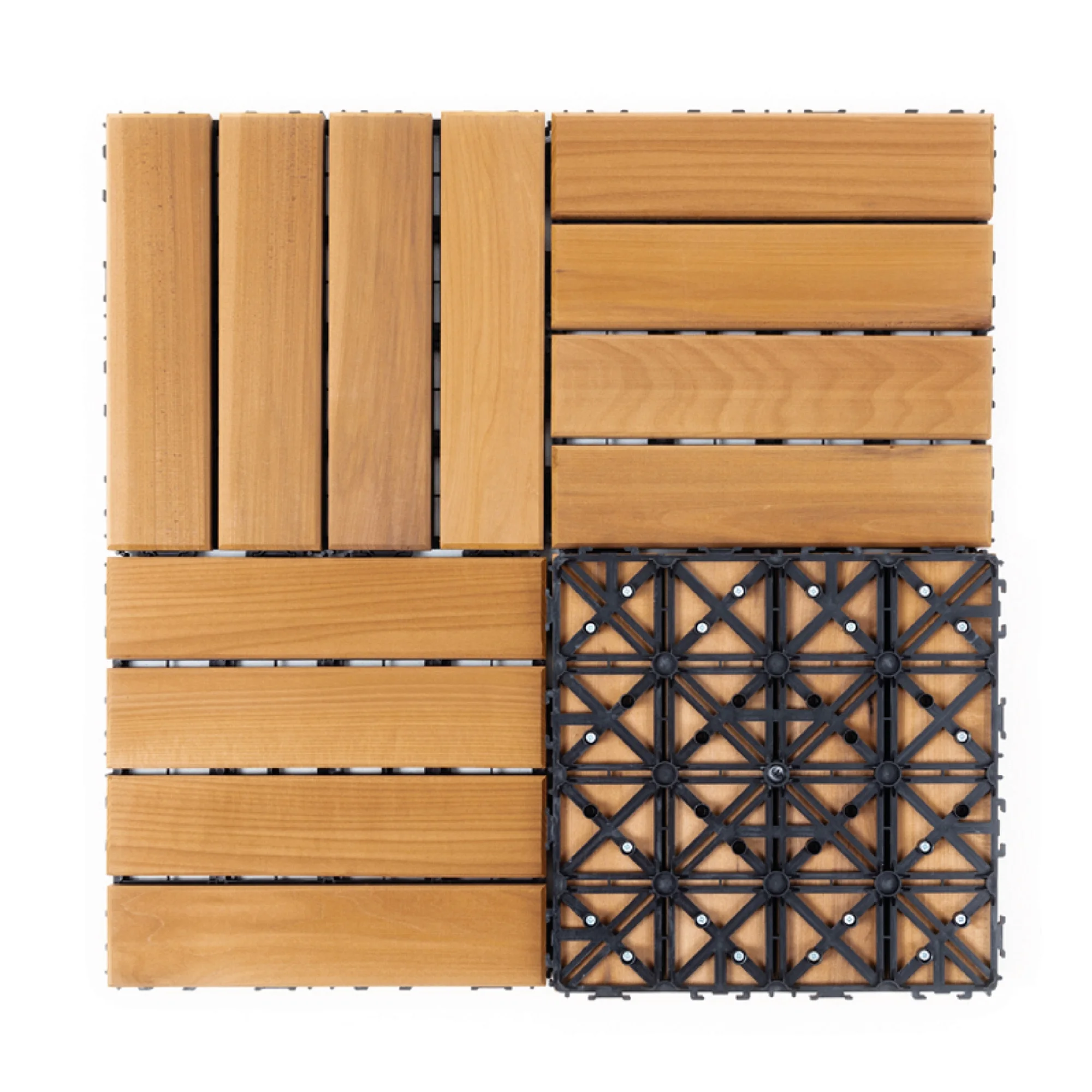 Waterproof Solid Birch Wood Garden Tile 30*30 Cm/ Thermo Wood Decking ...