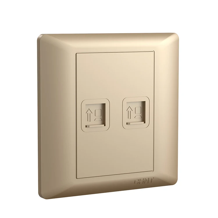 CHINT Double Data Outlets UK Wall Switch Electrical Switch Socket ...