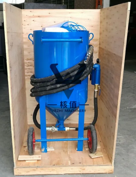 Industrial Mobile Sand Abrasive Blasting Pot Machine Small Portable ...