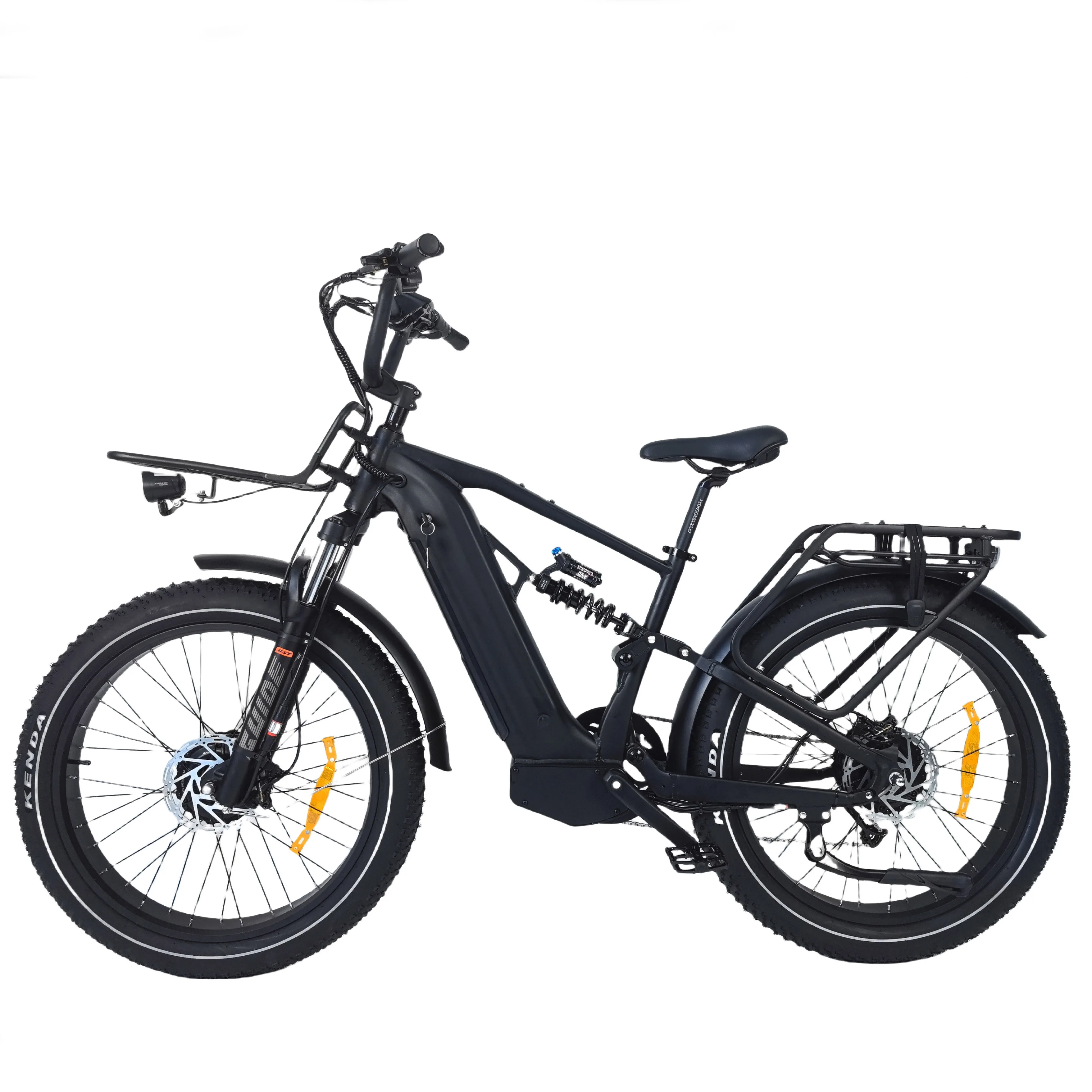 New 48v 52v 60v 750w 1500w 2000w Full Suspension Ebike 26 Inch Mountain Double Dual Motor Fat ...