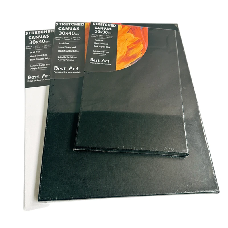 Canvas board texture detail