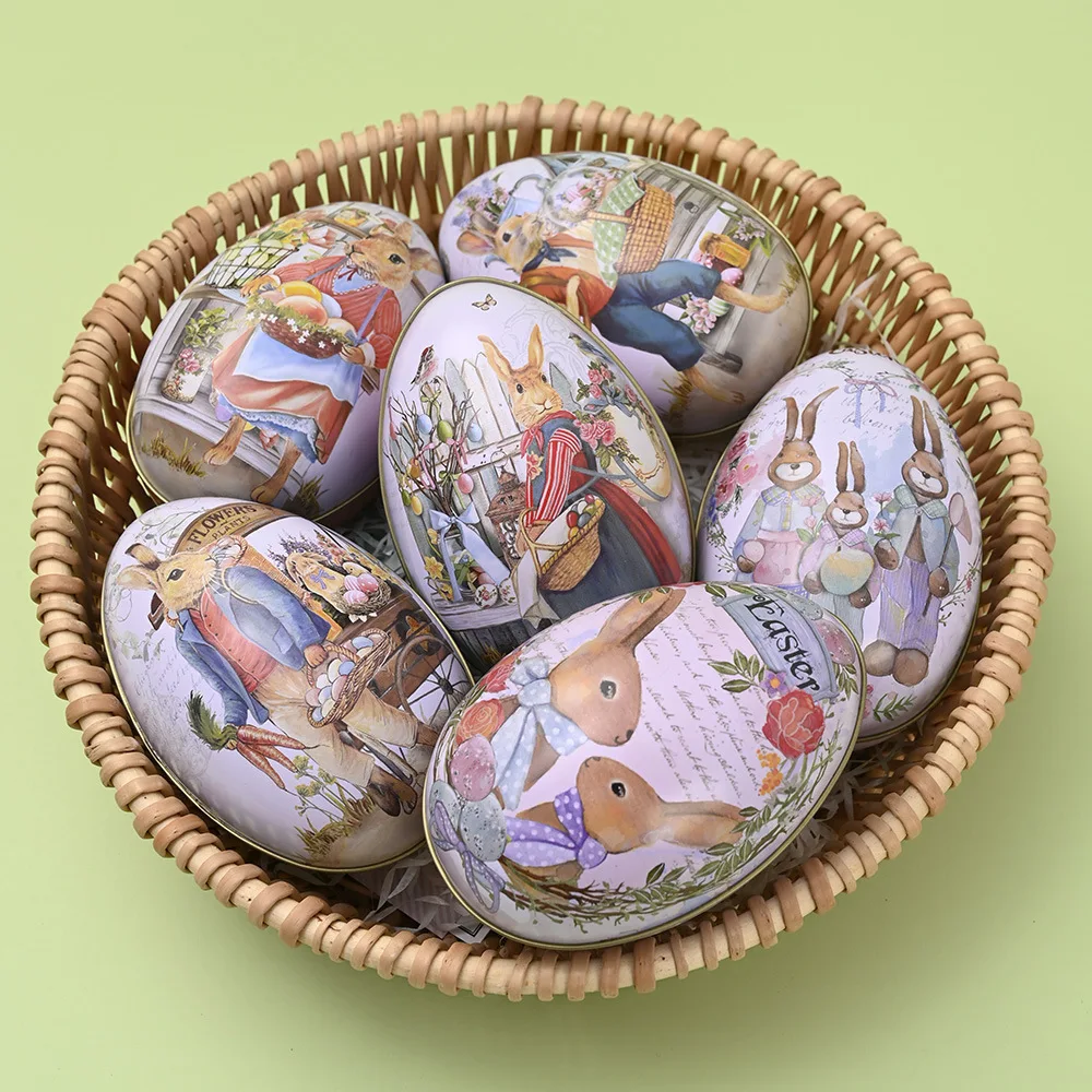 Easter Egg Fabric Diy Decoration Family Egg Ornaments Easter Colorful Rabbit Iron Eggs Child ...