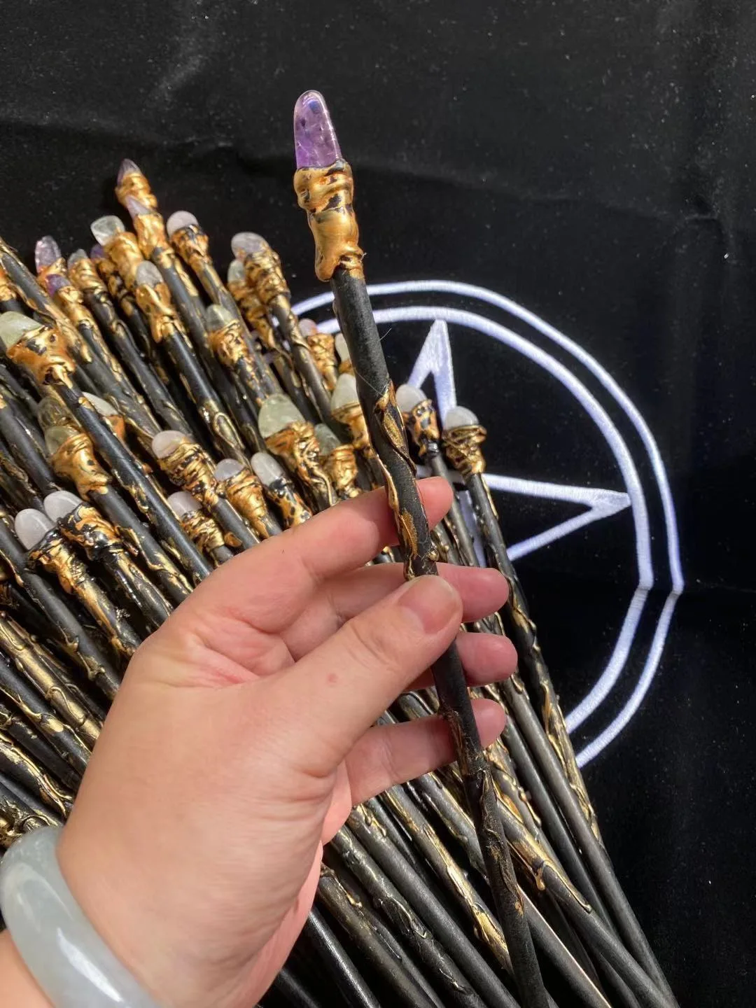 New Hot Selling Natural Crystal Magic Stick,Crystal Wands For Fairy ...