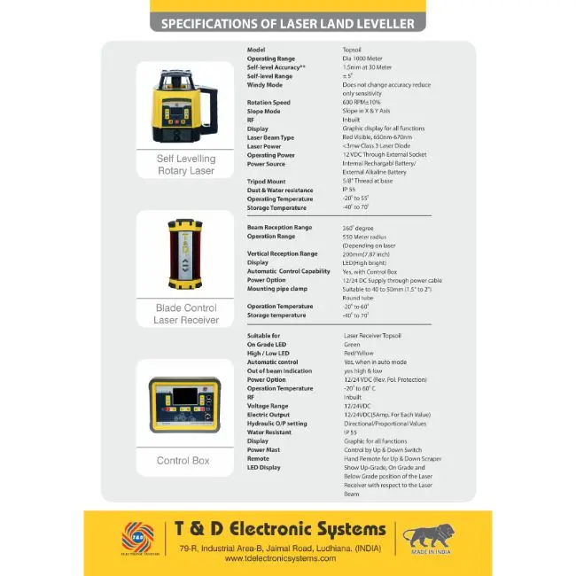 High Precision Agriculture Laser Land Leveling Laser Land Leveler For ...
