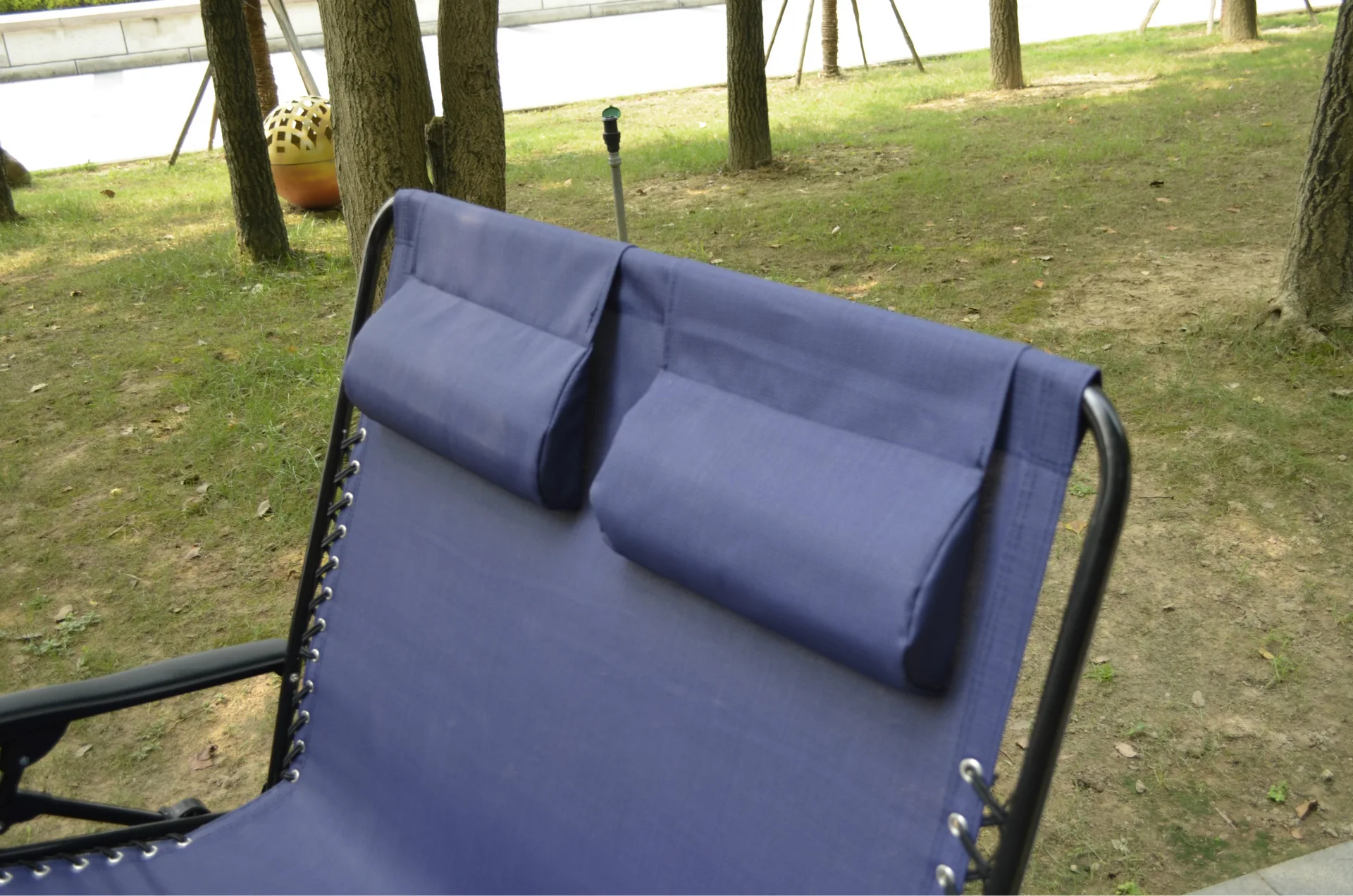 2 Person Double Wide Outdoor Folding Zero Gravity Chair Patio Lounger ...